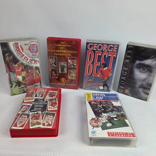 MANCHESTER UNITED FOOTBALL Man U FC VHS bundle of 6 £13.20 - PicClick UK