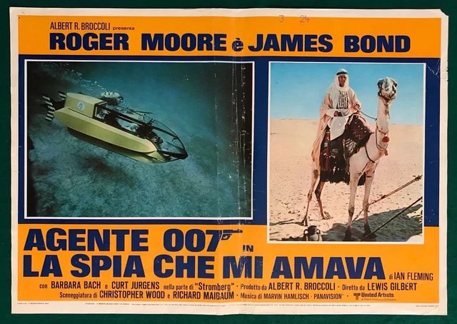FOTOBUSTA JAMES Bond 007 La Spia Che Mi Amava Roger Moore Sottomarino ...