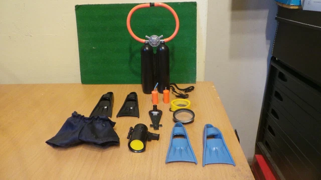 VINTAGE PALITOY ACTION Man Frogman/Diver Parts Divers Knife Etc £9.99 ...