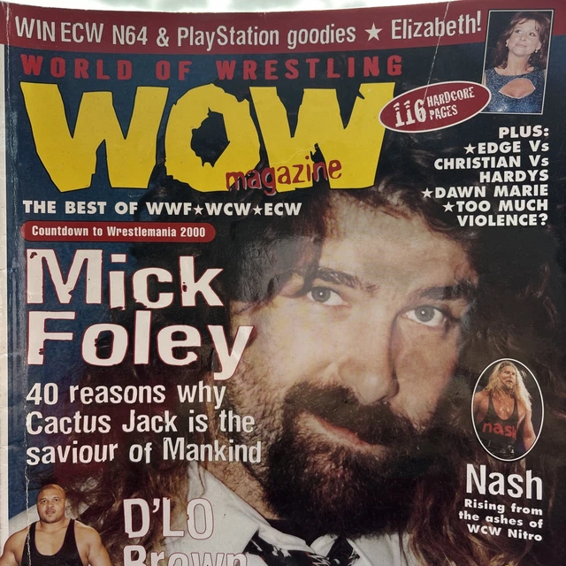 WOW WORLD OF Wrestling Magazine - April 2000 - Mick Foley Cover £3.82 ...