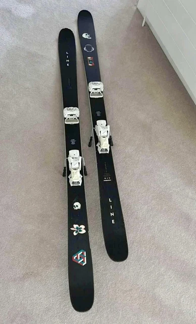 LINE CHRONIC 185CM twin tip all mountain skis with Tyrollia Attack 12 ...