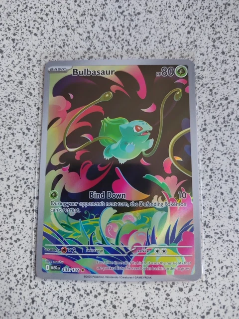 BULBASAUR ILLUSTRATION RARE 133/132 Pokémon TCG Mega Evolution MINT £38 ...