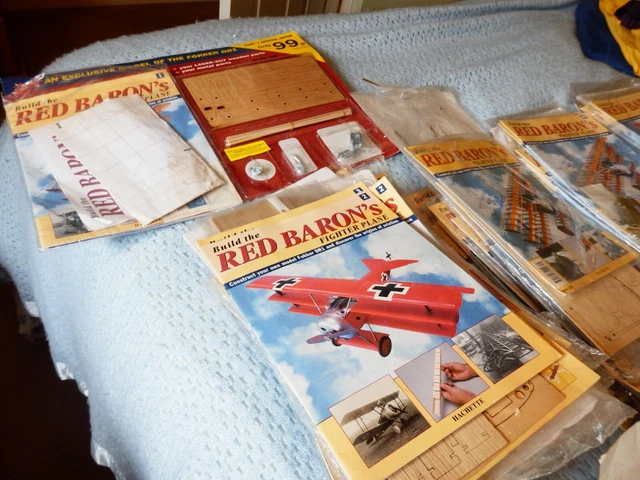 HACHETTE BUILD THE Red Baron's fighter plane complete 1-100 issues-read ...