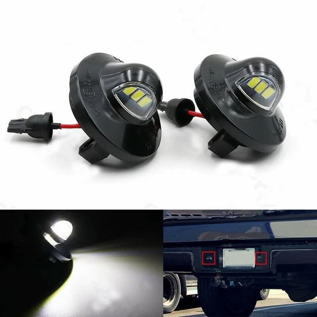 License Plate Light Assembly Blue OLED Neon Tube LED License Plate ...
