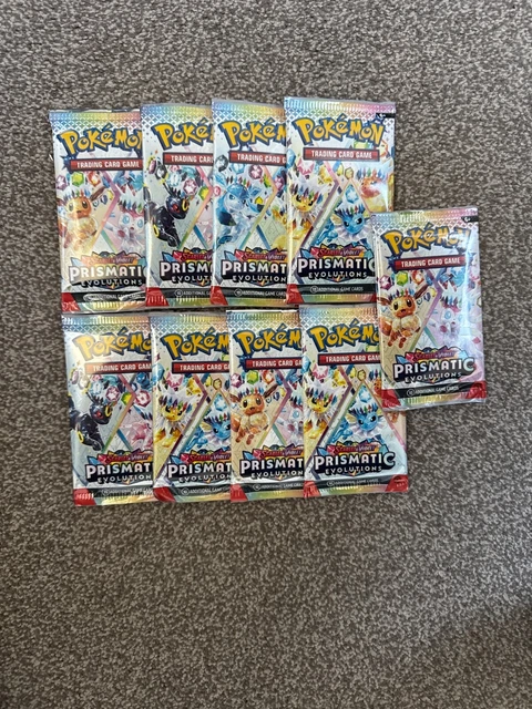POKEMON TCG PRISMATIC Evolutions Booster Pack X9 Packs | New & Sealed ...