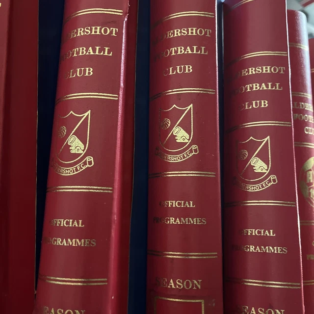 ALDERSHOT FC PROGRAMME Binders 1970s Empty X7 £35.00 - PicClick UK