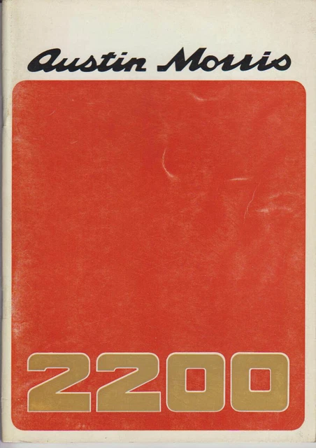 AUSTIN MORRIS 2200 Landcrab Original Owner's Handbook 1972-75 No. AKD ...
