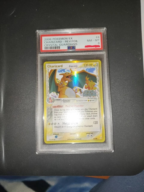 PSA 8 POKEMON CHARIZARD δ DELTA SPECIES STAMPED - EX Crystal Guardians ...