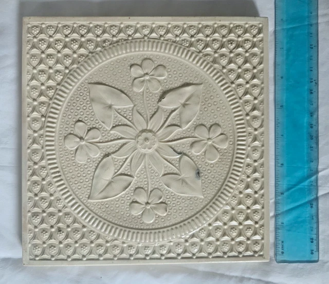GORGEOUS COPELAND ANTIQUE 8 Inch Tile Gothic Revival £120.00 - PicClick UK