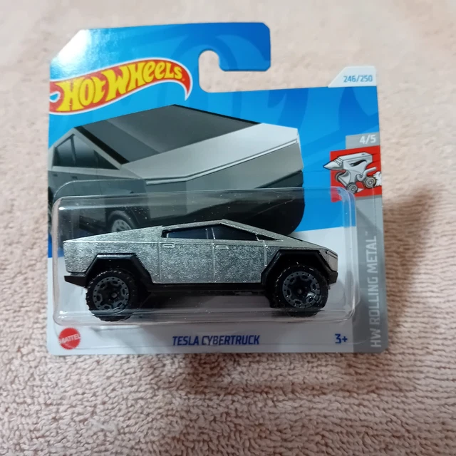 HOT WHEELS SHORT Card - #246/250 Tesla Cybertruck - Silver £2.95 ...