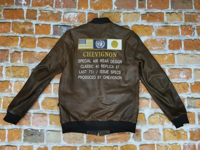 *CHEVIGNON VINTAGE PILOTEN Lederjacke*Spezial Air Wear*Hot Skies*Gr: S*Tip Top EUR 524,99 ...