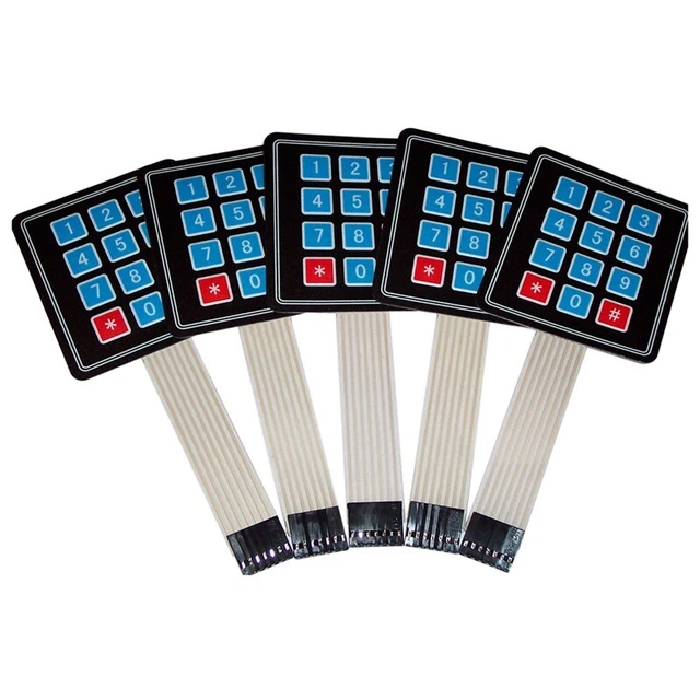 1/3/5PCS 3X4 KEY switch Membrane Matrix KeyPad Arduino PIC Pi ARM $6.97 ...