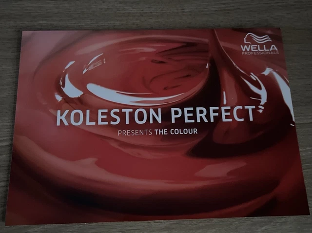 WELLA KOLESTON PERFECT Shade Chart Colour Guide Glossy Fold Out Poster ...