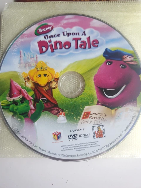 BARNEY ONCE UPON a Dino Tale Loose Disc DVD Lionsgate $2.00 - PicClick CA