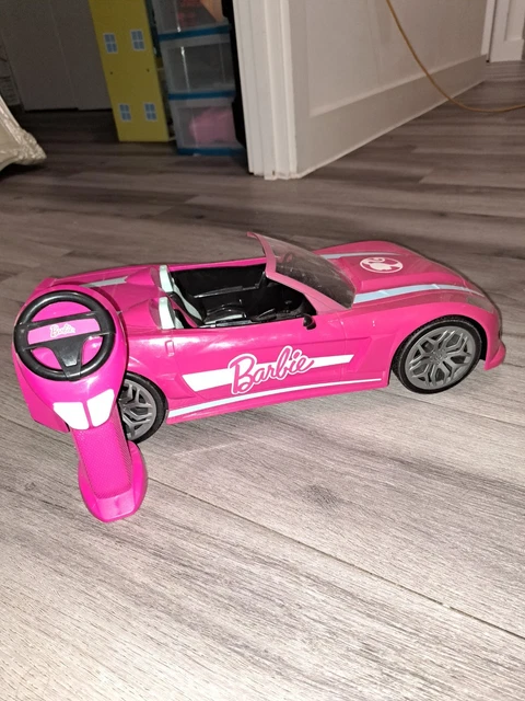 BARBIE REMOTE CONTROLLED RC Convertible Dream Car Pink £11.54 - PicClick UK