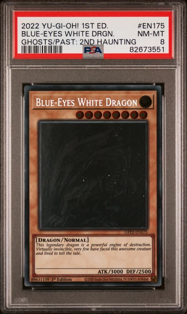 YU-GI-OH! BLUE-EYES WHITE DRAGON GHOST FROM THE PAST 2 1. EDITION PSA 8 NM-MINT EUR 250,00 ...