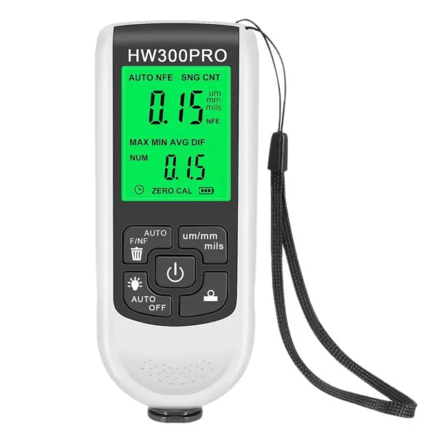 HW-300PRO COATING FILM Tester Auto Thickness Gauge Digital Coating Car ...