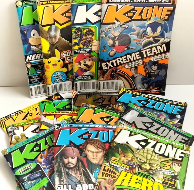 VINTAGE BUNDLE LOT x 15 K-Zone Magazine 2010 -2011 Pokemon Simpsons ...