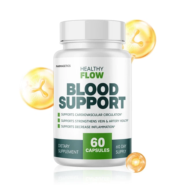 HEALTHY FLOW BLOOD Support, Cardiovascular Circulation - 60 Capsules ...