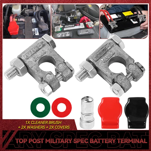 MILITARY SPEC BATTERY Terminal Top Post Kit Car Auto Trunk RV Marine ...
