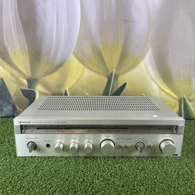 HITACHI SR-2010L VINTAGE Hifi Tuner Stereo Amplifier Receiver Silver £ ...