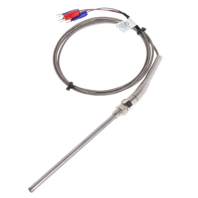 PROFESSIONAL PT100 THERMOCOUPLE M8 Screw Thread Length 1 Meter-probe ...