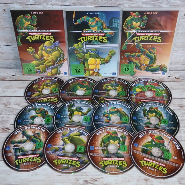 TEENAGE MUTANT NINJA Turtles DVD Original Animated Series Rare Box 4 5 ...