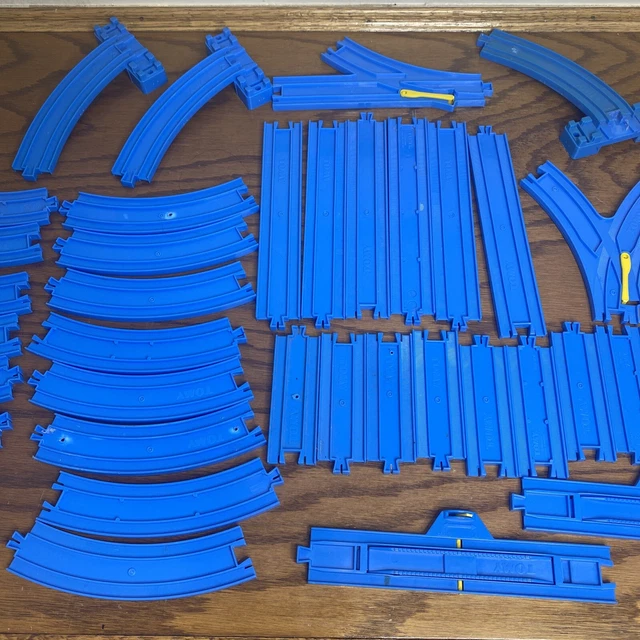 THOMAS & FRIENDS TrackMaster TOMY Blue Plarail Train Track Lot Switches ...