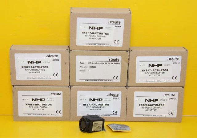 NHP STEUTE RFBF74ACTUATOR Wireless Push Button Actuator - RFBF74 (Pack ...