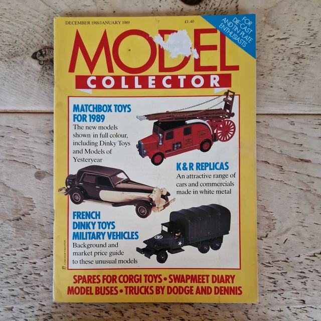 VINTAGE MODEL COLLECTOR Magazine December 1988/January 1989 £2.80 ...