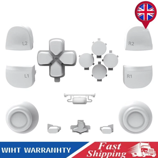 FOR REPLACEMENT Button Full Set for PS5 Controller Parts (White) £6.11 ...