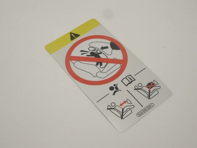 VW ARTEON 3H Airbag Child Car Seat Sticker New 5G0010029J £17.99 ...