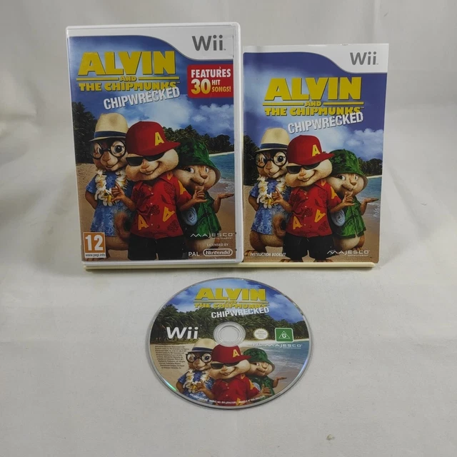 ALVIN AND THE CHIPMUNKS CHIP WRECKED Nintendo Wii Game includes manual ...
