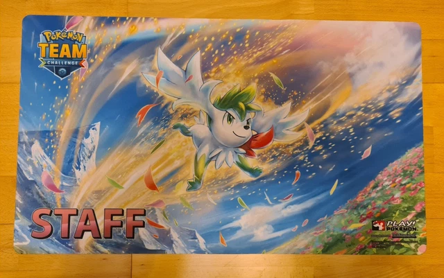 POKEMON TEAM CHALLENGE Playmat Staff Shaymin Rare Promo Spielmatte ...