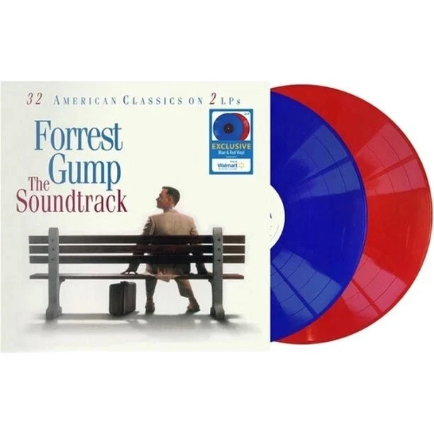 FORREST GUMP ORIGINAL SOUNDTRACK Red + Blue Color Vinyl 2 LP - NEW ...