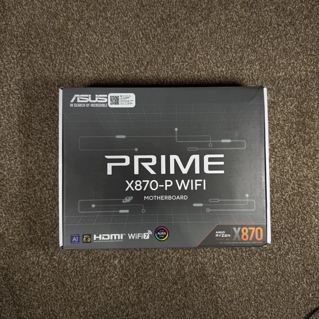 ASUS PRIME X870-P WiFi, AMD X870, AM5, DDR5, PCIe 5.0, 4x M.2, 2.5G ...