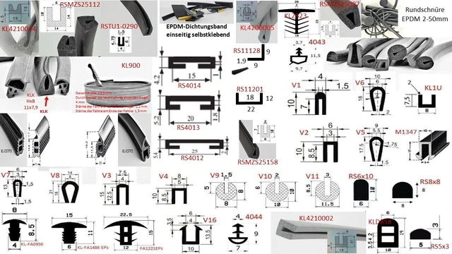 KANTENSCHUTZ FASSUNGS EPDM Kantenschutz Keder Moosummi u Profil Gummidichtung EUR 7,55 - PicClick DE