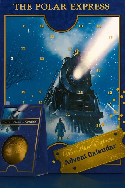 THE POLAR EXPRESS Chocolate Christmas Advent Calender & Hot Chocolate ...