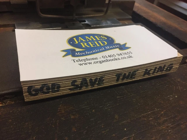 FAIRGROUND FAIR STREET Organ 20 / 21 / 22 Keyless Music Book - God Save ...