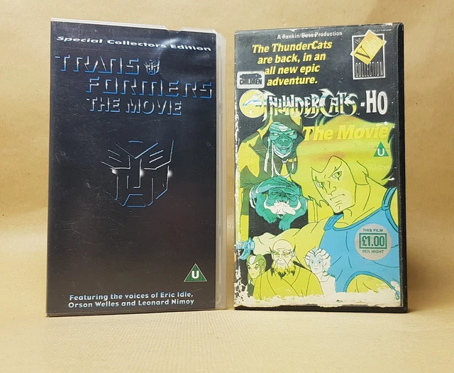 THUNDERCATS HO \ Transformers - VHS - Cult Animated Movies 90s 80s ...