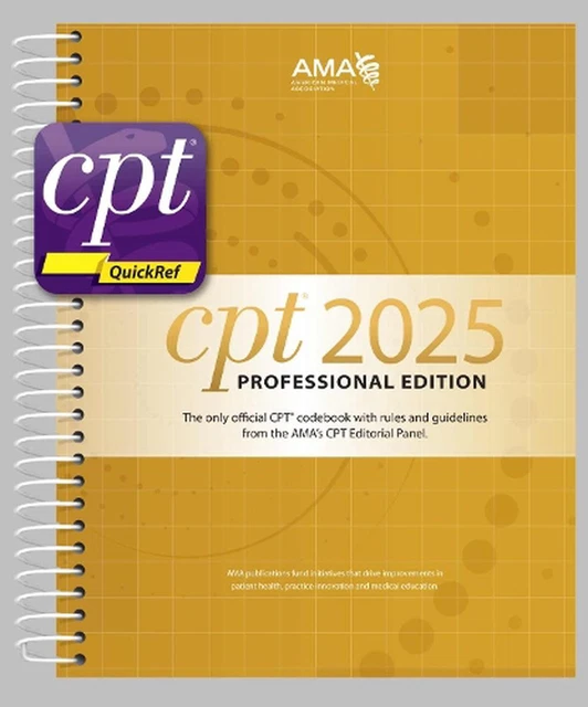 CPT PROFESSIONAL 2025 and CPT QuickRef APP Bundle by American Medical ...