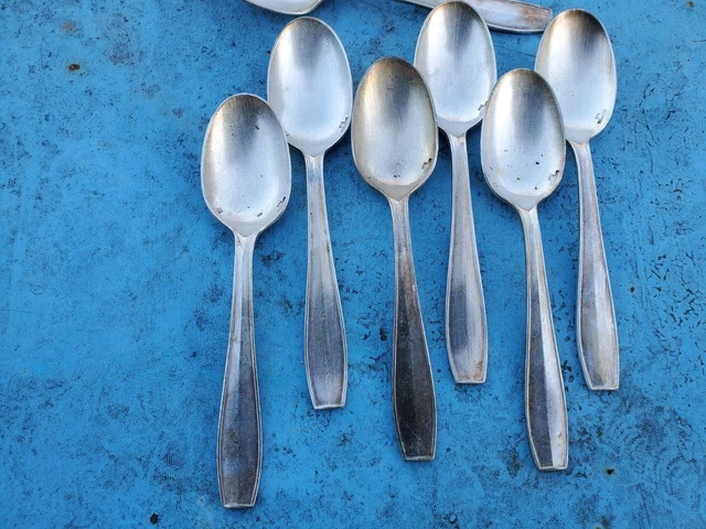 CUILLÈRES À ENTREMET Christofle Modèle Atlas Luc Lanel Art Déco EUR 60 ...