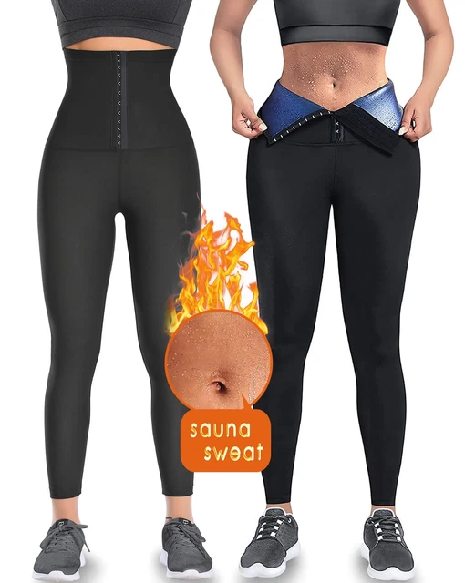 THERMO SAUNA SWEAT Pants for Women High Waisted Neoprene Corset ...