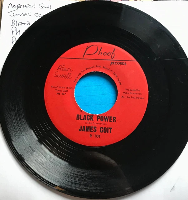 NORTHERN SOUL: JAMES Coit 'Black Power' Vg/+ 1968 Us Phoof Reissue £8. ...