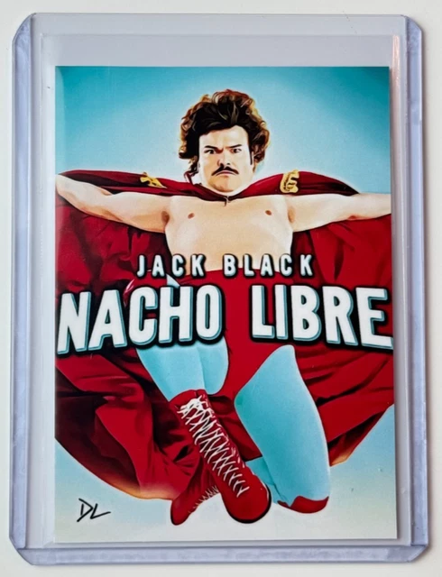 NACHO LIBRE LIMITED Edition Artist Signed “Jack Black” Trading Card 9/ ...