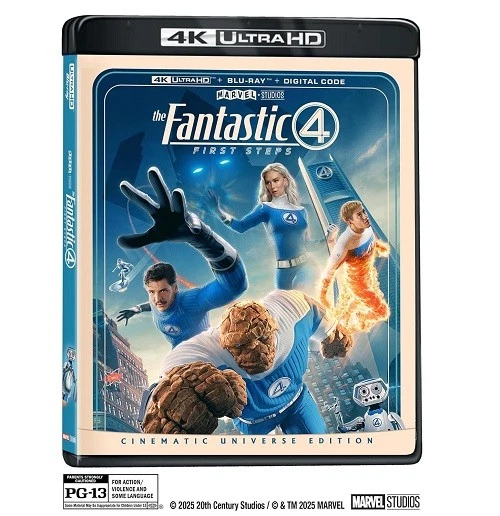 THE FANTASTIC FOUR First Steps 4 1st New 4K Ultra HD Blu-ray + Digital ...