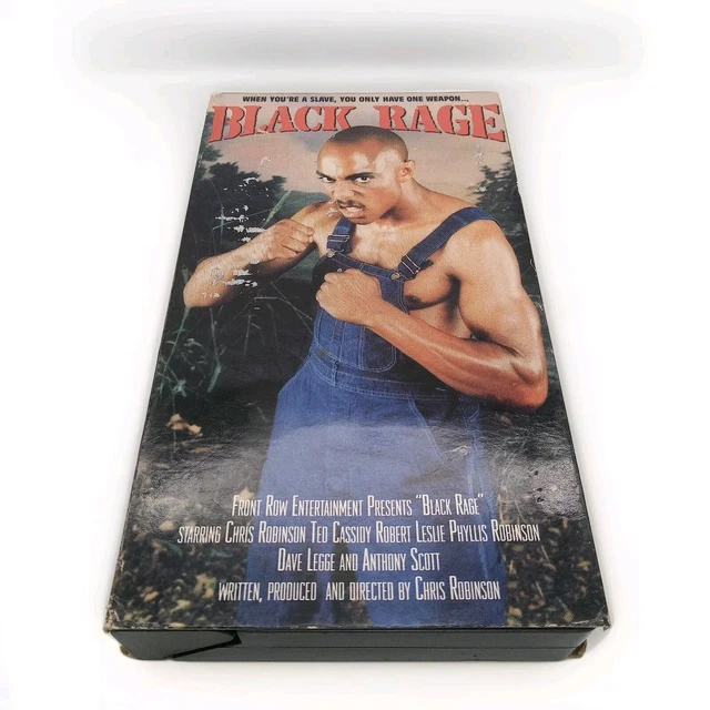 BLACK RAGE BLAXPLOITATION VHS Rare HTF Exploitation Grindhouse Cult ...