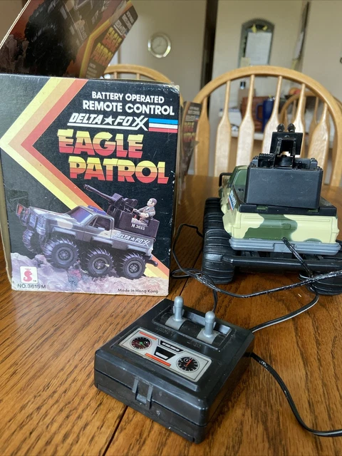 VINTAGE 1980 BATTERY Operated Delta Foxx Eagle Patrol Jeep Rc Remote ...