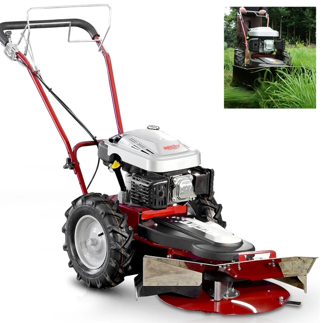 B WARE KREISELMÄHER Wiesenmäher Benzin Rasen Mäher Hochgrasmäher ID3398 ...