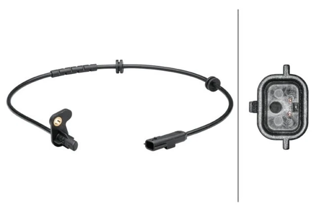 HELLA SENSOR, WHEEL speed - 2-pin connector - Rear Axle 6PU012679-201 £ ...